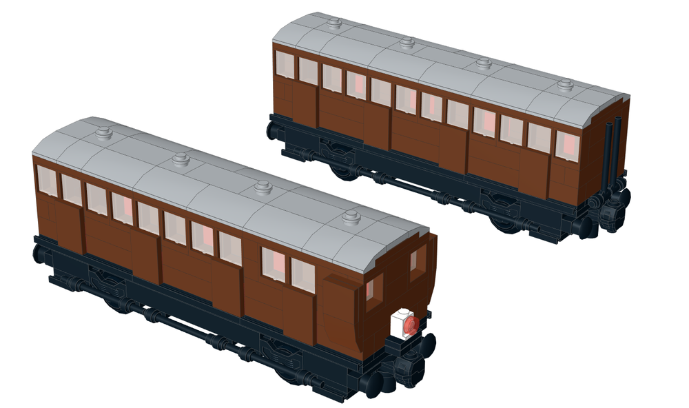 LEGO MOC Small Stroudley Coaches by TwoThirdsBucky | Rebrickable ...