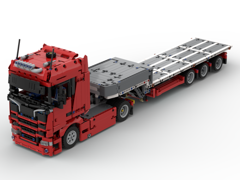 LEGO MOC Scania truck and steering trailer by technicprojects ...