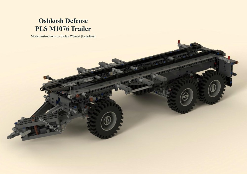 LEGO MOC Oshkosh Defense PLS M1076 Trailer (Version for narrow Tires ...