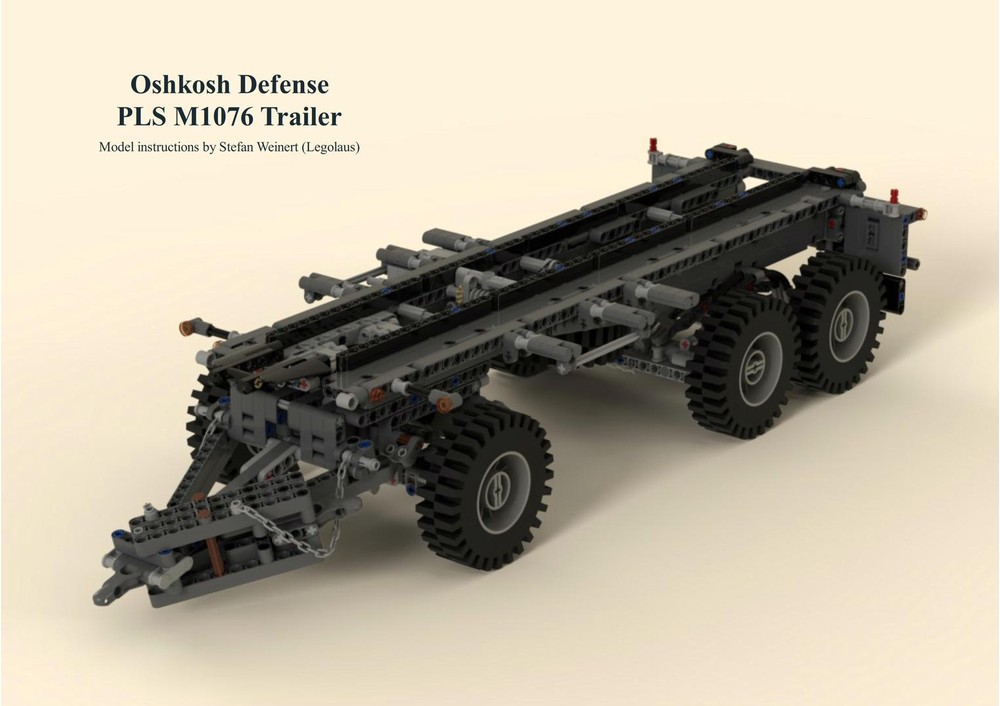 LEGO MOC Oshkosh Defense PLS M1076 Trailer (Version for narrow Tires ...