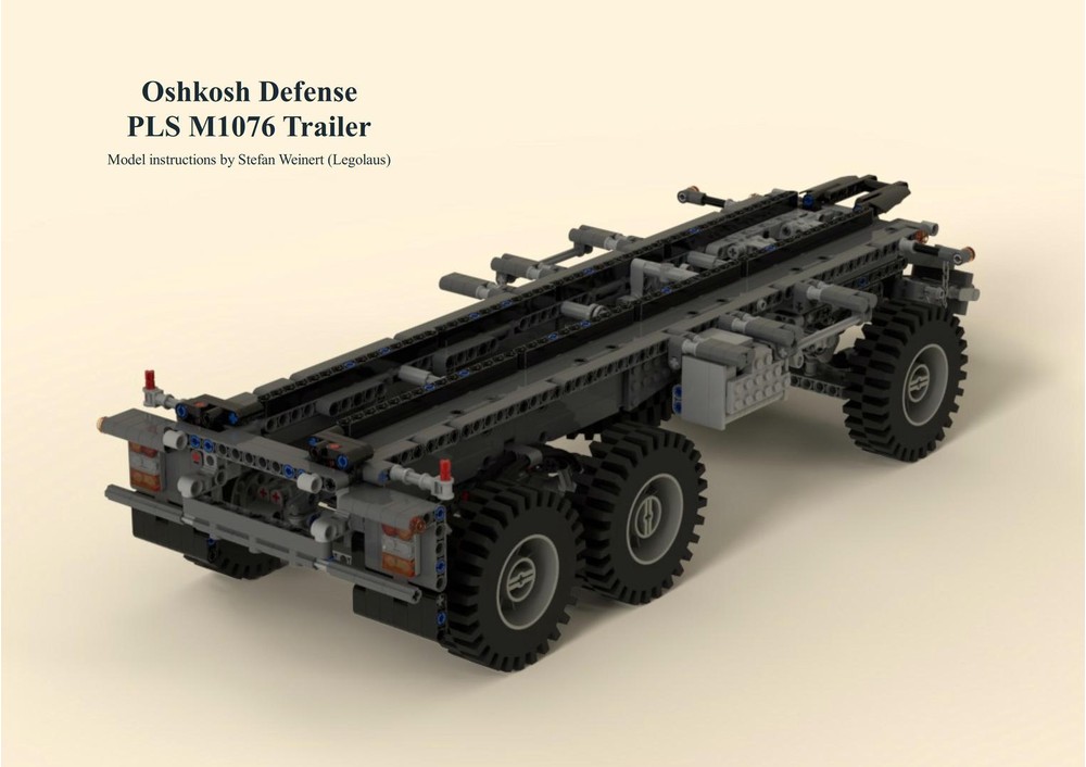 LEGO MOC Oshkosh Defense PLS M1076 Trailer (Version for narrow Tires ...