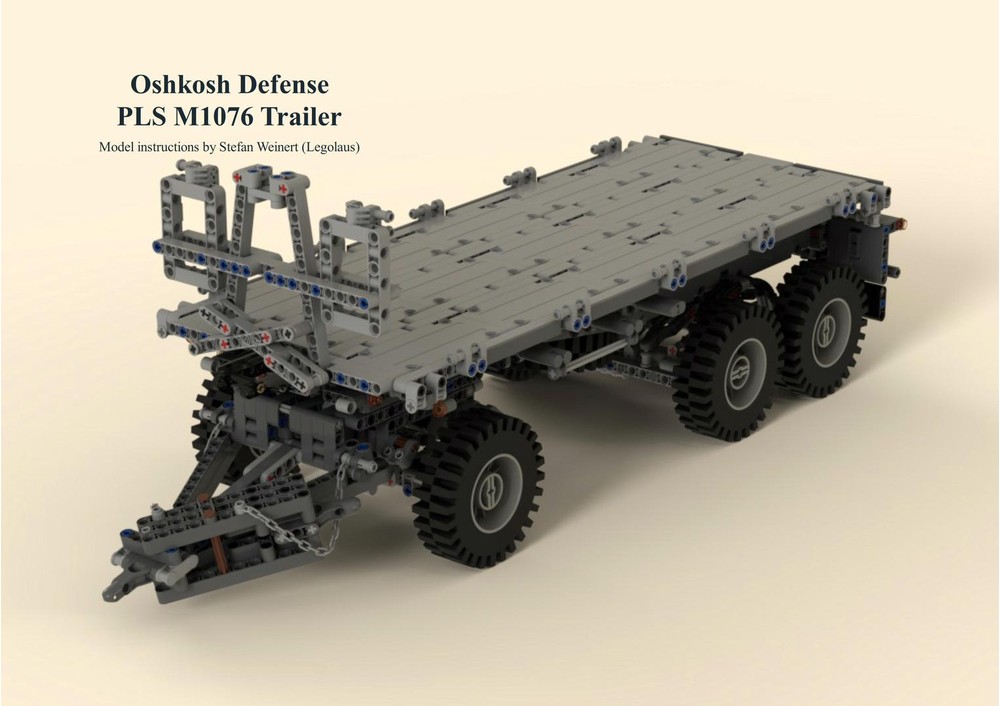 LEGO MOC Oshkosh Defense PLS M1076 Trailer (Version for narrow Tires ...