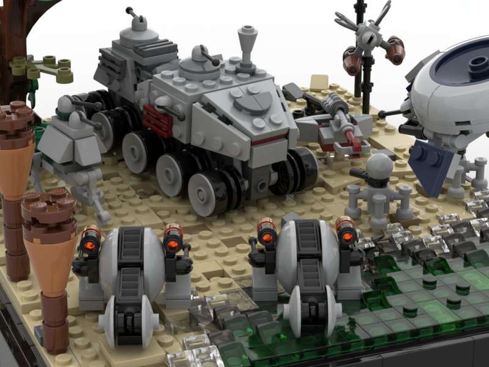 LEGO MOC Assault On Kashyyyk II - Micro Turbo Tank, Swamp Speeder ...