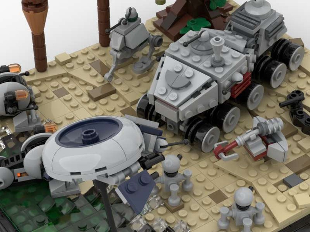 LEGO MOC Assault On Kashyyyk II - Micro Turbo Tank, Swamp Speeder ...
