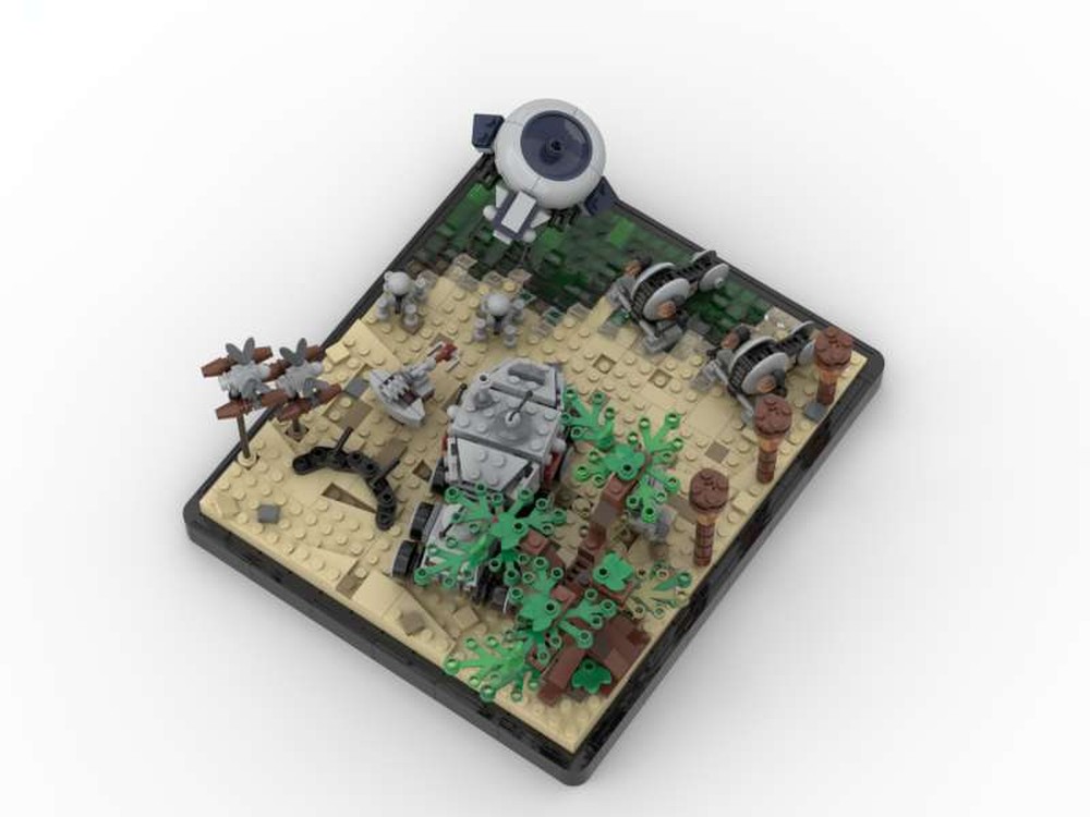 LEGO MOC Assault On Kashyyyk II - Micro Turbo Tank, Swamp Speeder ...