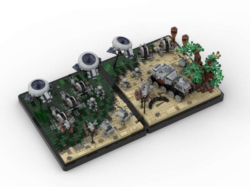 LEGO MOC Assault On Kashyyyk II - Micro Turbo Tank, Swamp Speeder ...