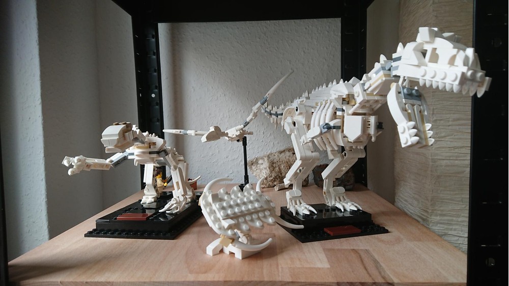 LEGO MOC Carnotaurus, Megalonyx (Ground Sloth) & Pelagornis Skeleton ...