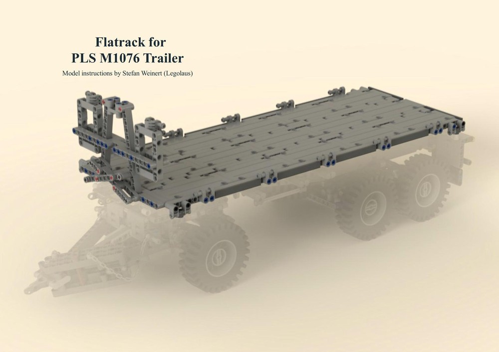 LEGO MOC Flatrack for PLS M1076 Trailer by legolaus | Rebrickable ...
