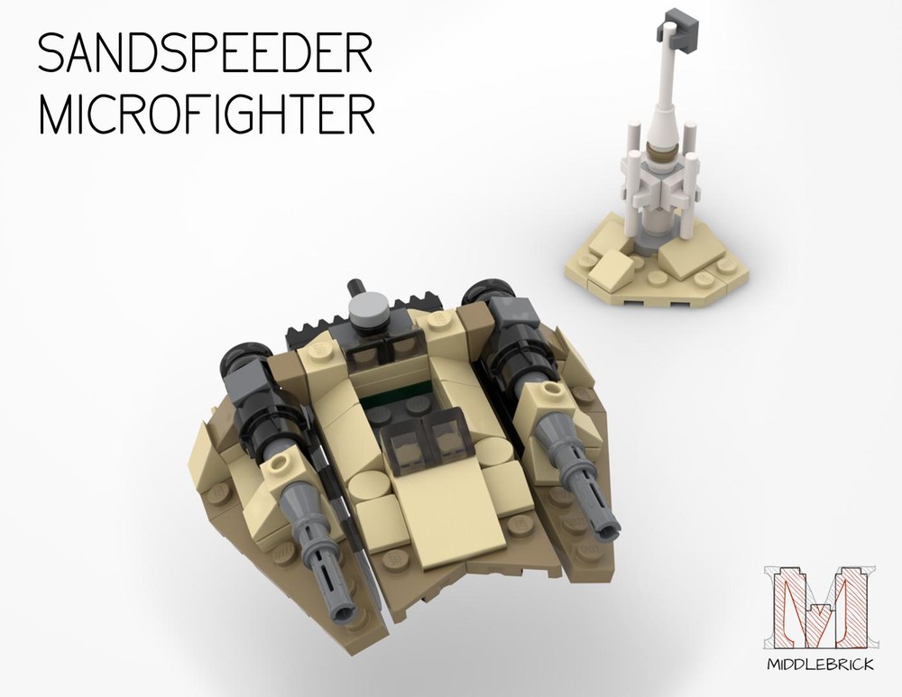 LEGO MOC SANDSPEEDER MICROFIGHTER by Themiddlebrick | Rebrickable ...