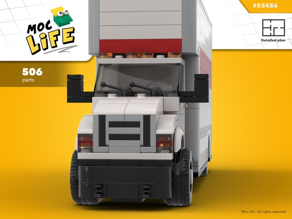 Lego Moc Ford F 650 U Haul By Moclife Rebrickable Build With Lego