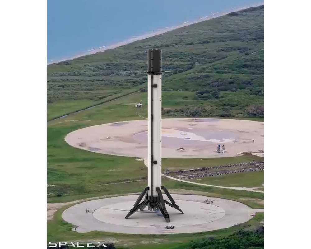 LEGO MOC 1:110 Scale SpaceX Falcon 9 First Stage by SpaceXplorer MOCs ...