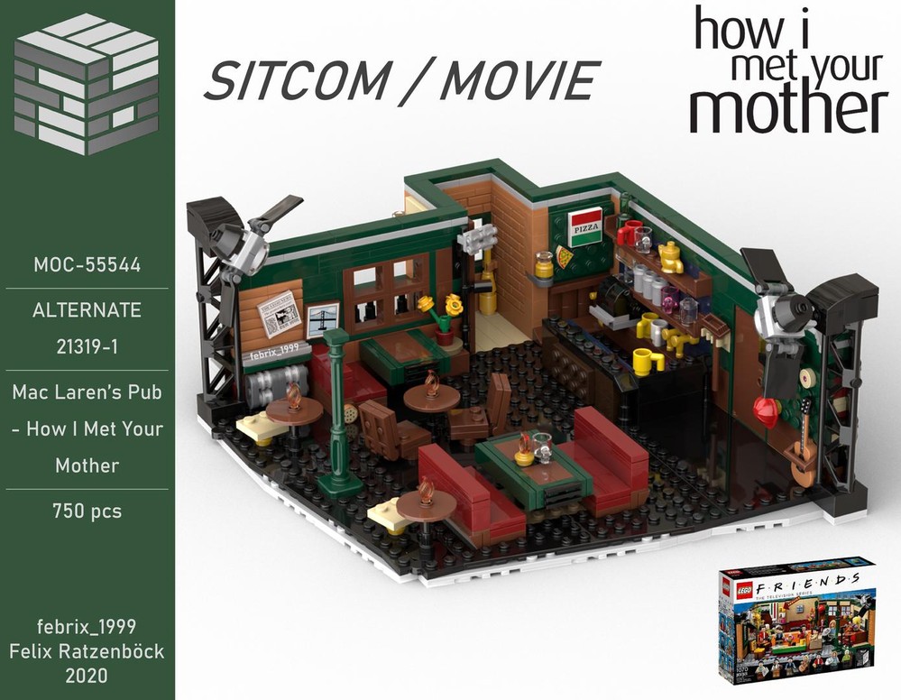 LEGO MOC How I Met Your Mother - Mac Laren's Pub - 21319 - Alternate by febrix_1999 ...