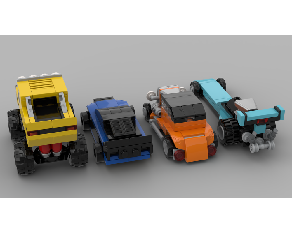 LEGO MOC Car pack #7 (1:55) by Mobilox Studios | Rebrickable - Build ...