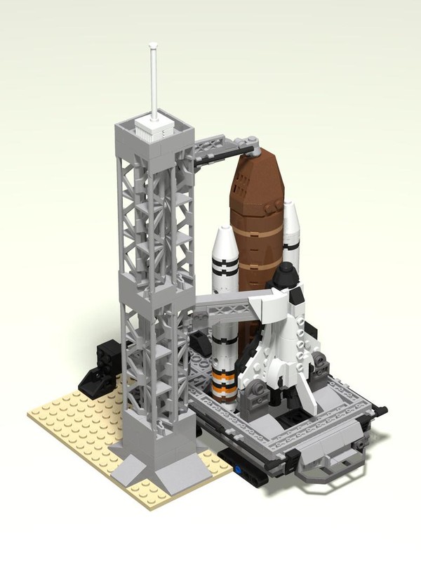 LEGO MOC Launch Pad (partial) & Crawler - Extras for Mini Space Shuttle ...