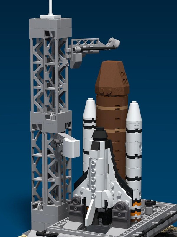 LEGO MOC Launch Pad (partial) & Crawler - Extras for Mini Space Shuttle ...