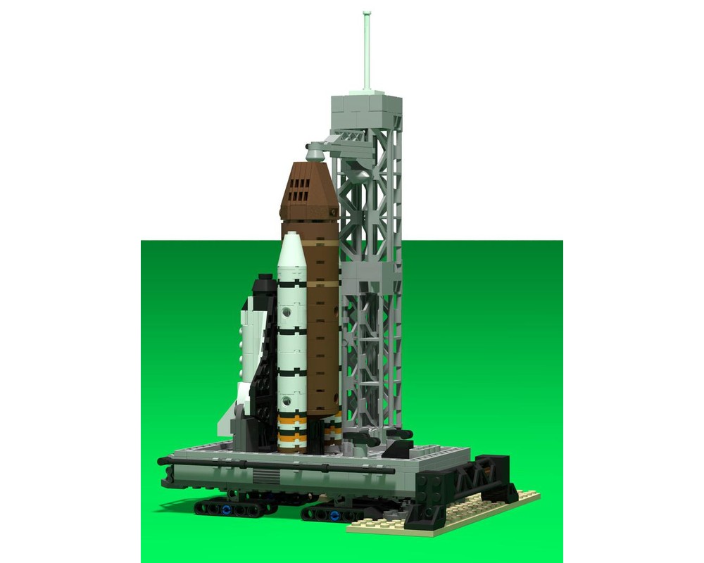 LEGO MOC Launch Pad (partial) & Crawler - Extras for Mini Space Shuttle ...