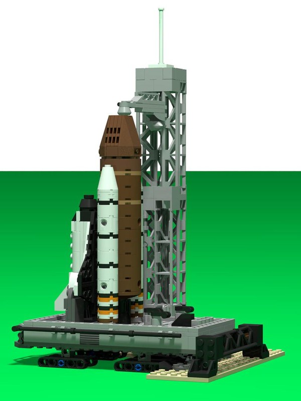 LEGO MOC-55623 Launch Pad (partial) & Crawler - Extras for Mini Space ...