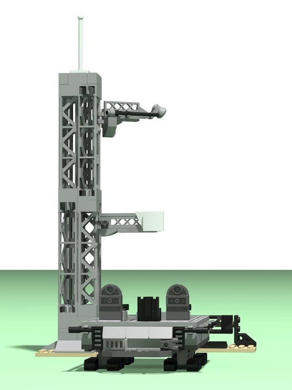 LEGO MOC Launch Pad (partial) & Crawler - Extras for Mini Space Shuttle ...