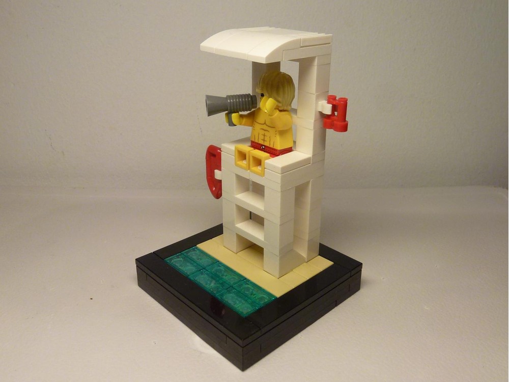 LEGO MOC Lifeguard with Tower by perbonde | Rebrickable - Build with LEGO