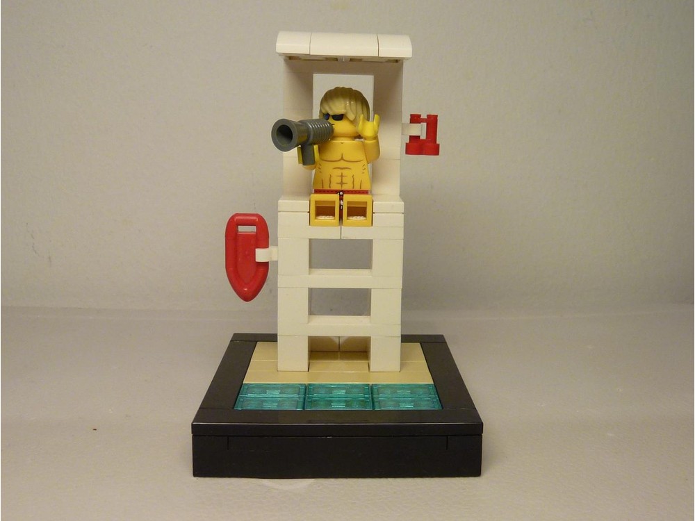 LEGO MOC Lifeguard with Tower by perbonde | Rebrickable - Build with LEGO