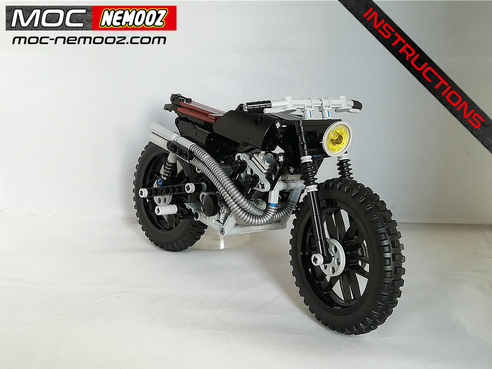 LEGO MOC TRIUMPH Scrambler by MOC NEMOOZ | Rebrickable - Build with LEGO