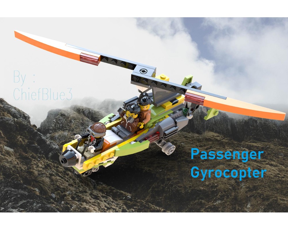 LEGO MOC Passenger Gyrocopter by ChiefBlue3 | Rebrickable - Build with LEGO
