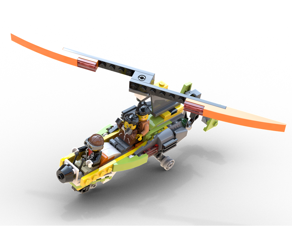 LEGO MOC Passenger Gyrocopter by ChiefBlue3 | Rebrickable - Build with LEGO