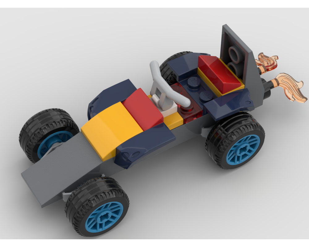 Lego Moc Go Kart By Chiefblue3 Rebrickable Build With Lego