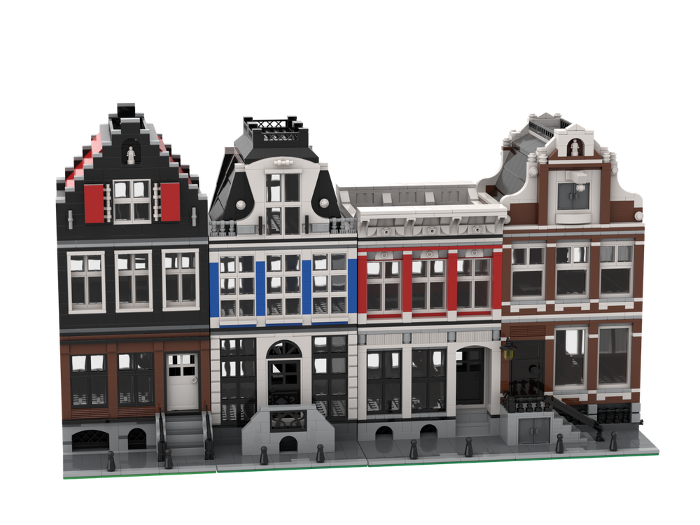 LEGO MOC Affordable Canal Houses by arjan1982 | Rebrickable - Build ...