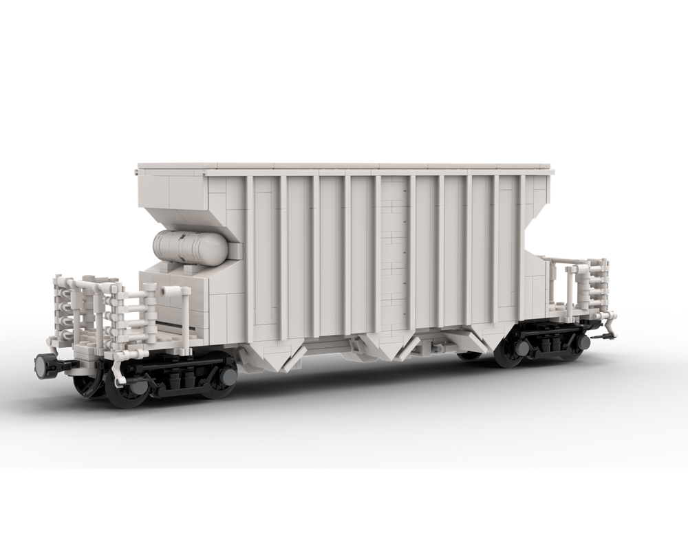 LEGO MOC Open top Hopper Car by Yellow.LXF | Rebrickable - Build with LEGO