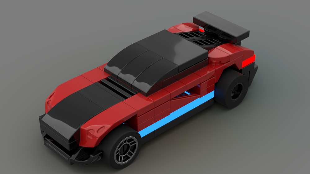LEGO MOC Modular street neon racer (microscale) by Mobilox Studios ...