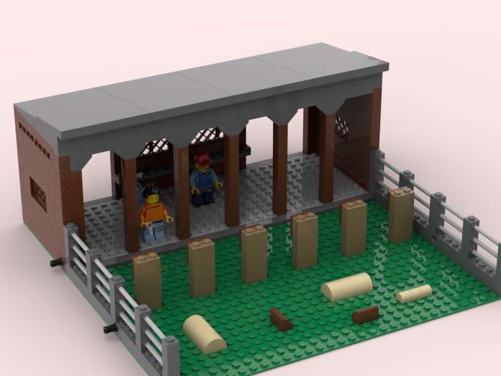 LEGO MOC Axe Throwing area by StephenB76 | Rebrickable - Build with LEGO