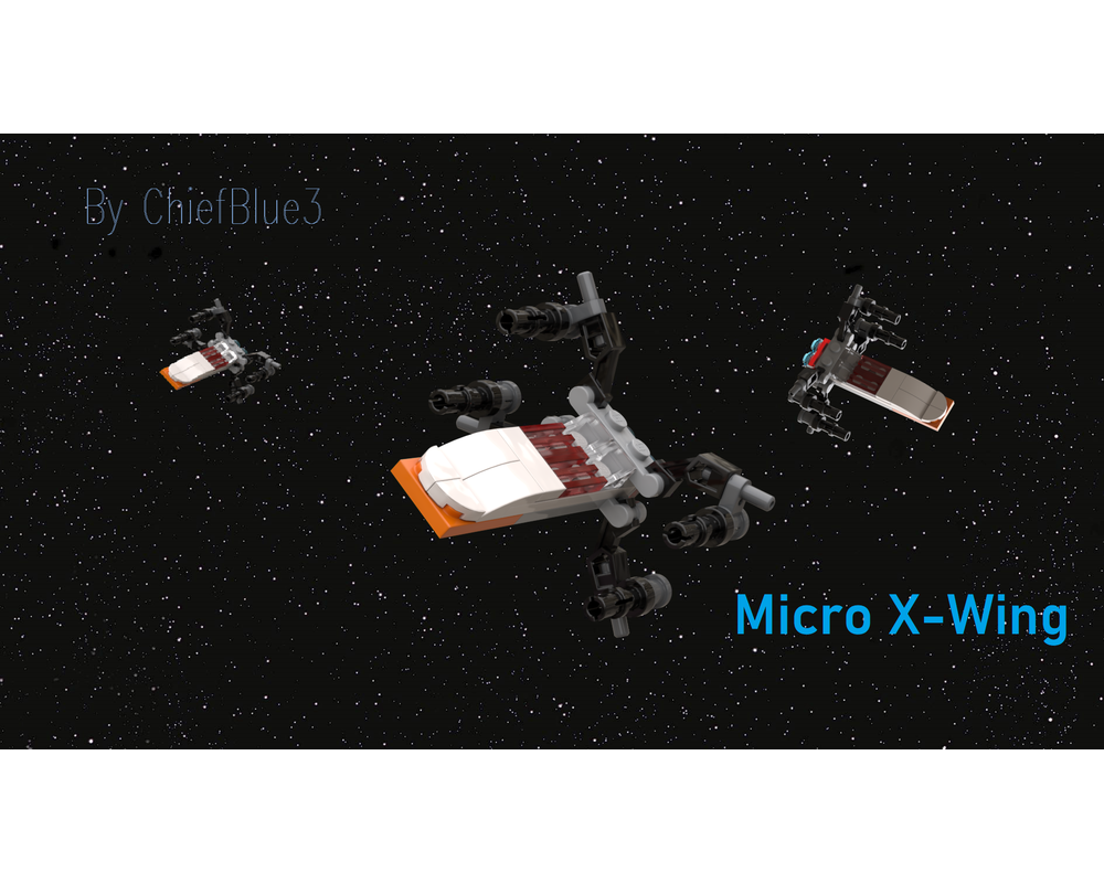 LEGO MOC Microfighter- X-Wing by ChiefBlue3 | Rebrickable - Build with LEGO