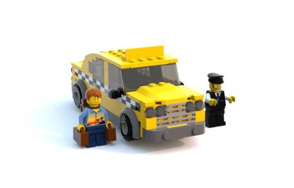 Lego Moc Taxi Ny By Igor X Rebrickable Build With Lego