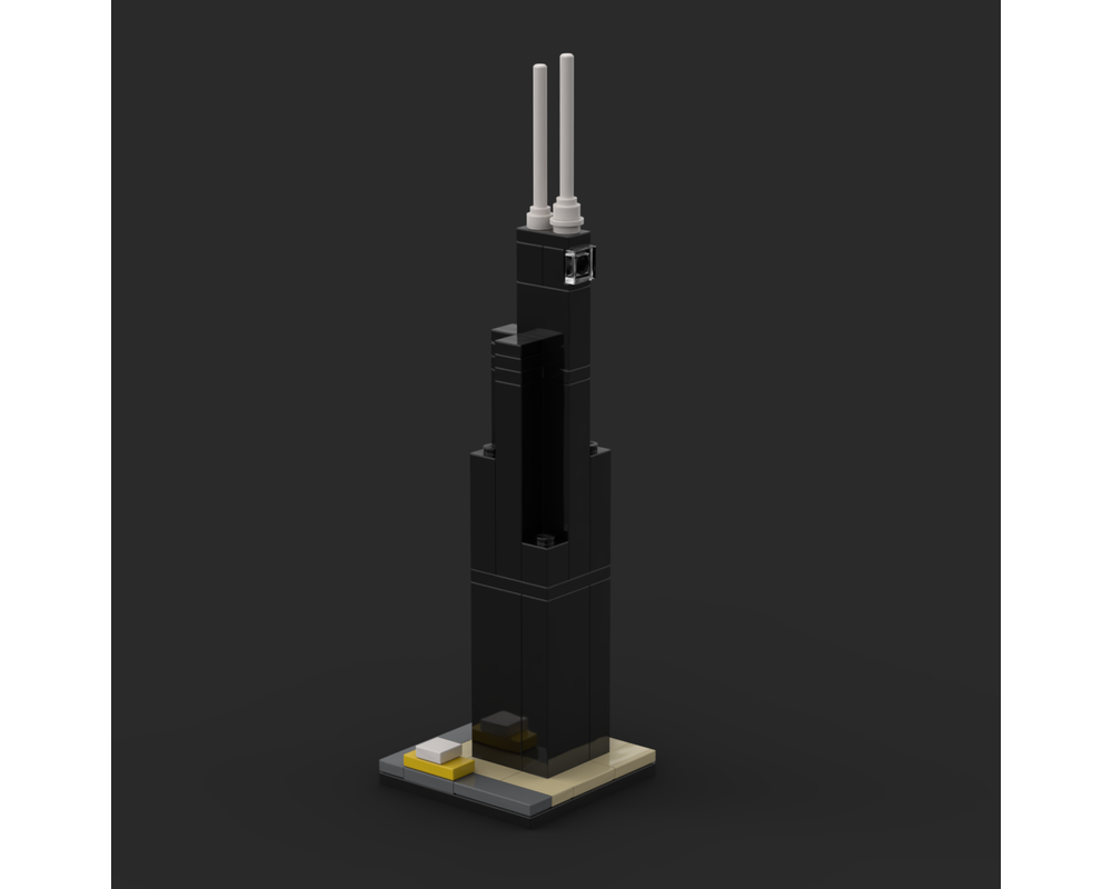 LEGO MOC Micro Chicago - Sears Tower by bric.ole | Rebrickable - Build ...