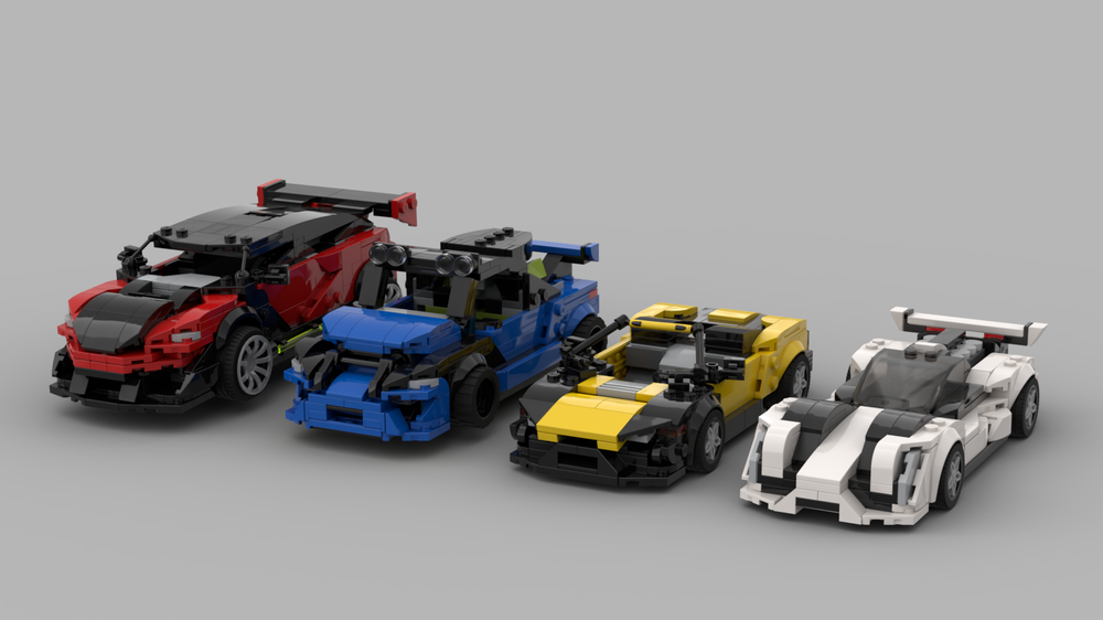 LEGO MOC Car pack #8 (8 stud wide SC style) by Mobilox Studios ...
