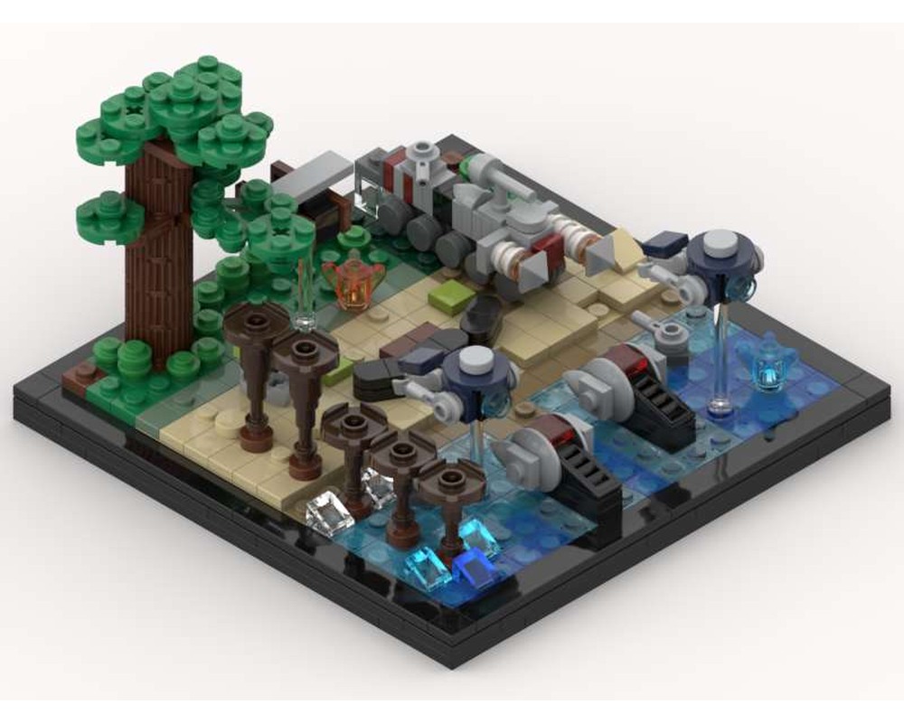 Lego Moc Nano Star Wars Battle Of Kashyyyk By Meregt Rebrickable