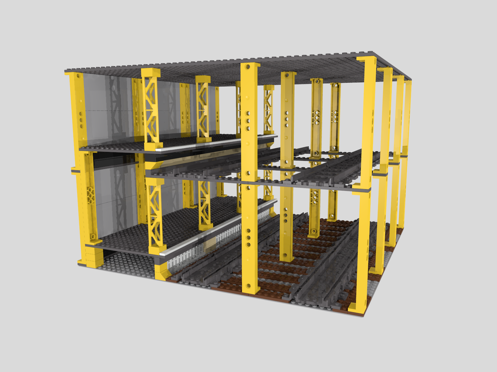 LEGO MOC Section of Underground Subway Station by dagupa | Rebrickable ...