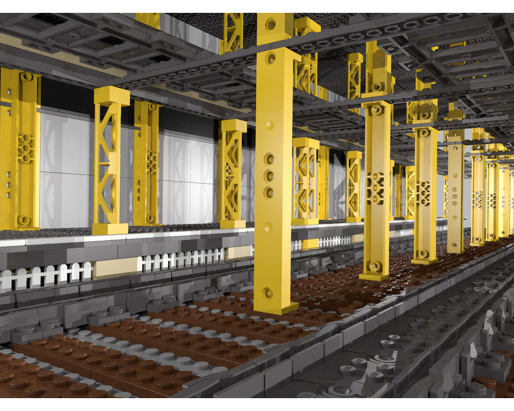 LEGO MOC Section of Underground Subway Station by dagupa | Rebrickable ...