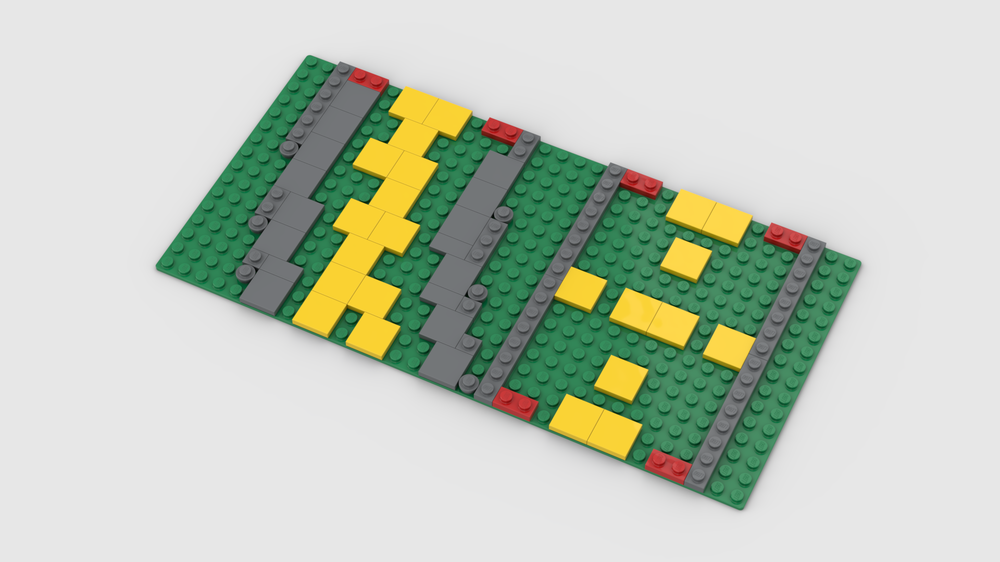 LEGO MOC Ballasted Left Switch Return Curve by andcbii | Rebrickable ...