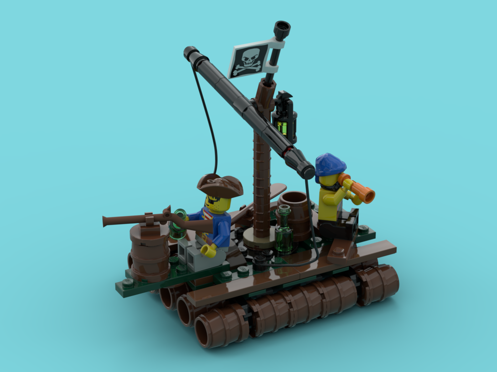 LEGO MOC Castaway Raft by PetiX | Rebrickable - Build with LEGO