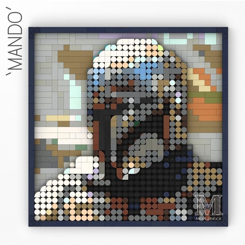 LEGO MOC Mando - Mosaic artwork by Themiddlebrick | Rebrickable - Build ...