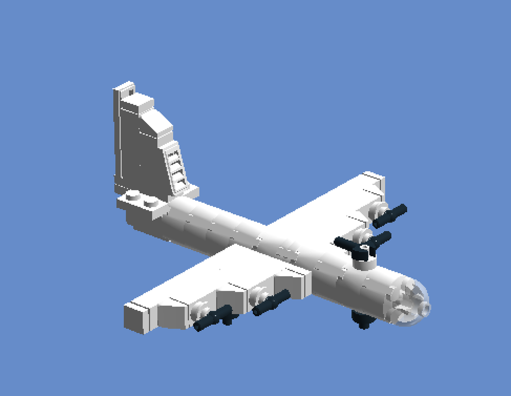 Lego Moc B29 1200 Scale By Brick Built Bombers Rebrickable Build