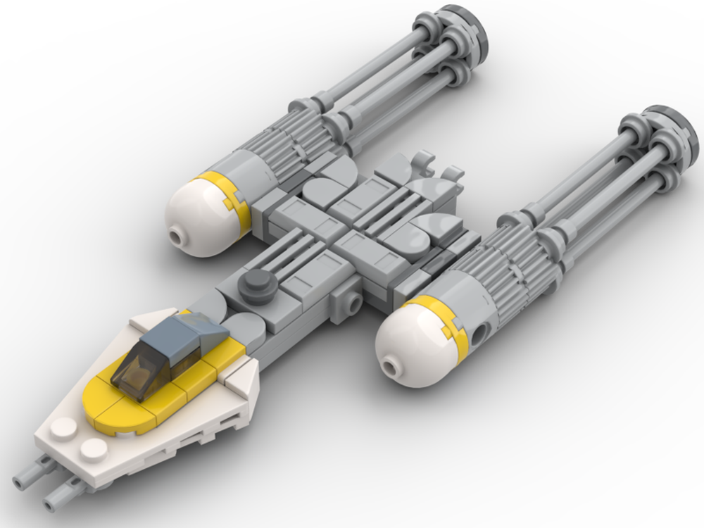 Lego Moc Micro Y Wing By Serenity Rebrickable Build With Lego