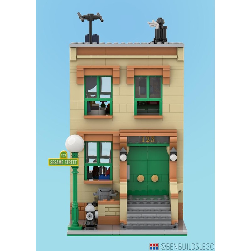 LEGO MOC Sesame Street Modular Building by benbuildslego | Rebrickable ...