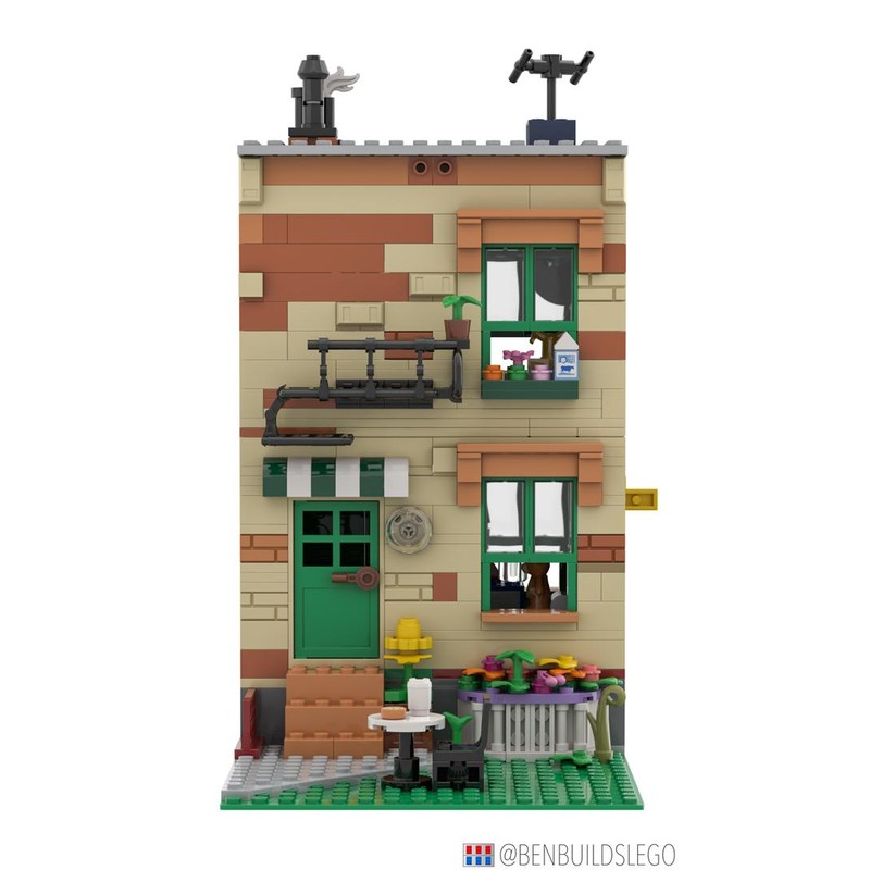 LEGO MOC Sesame Street Modular Building by benbuildslego | Rebrickable ...