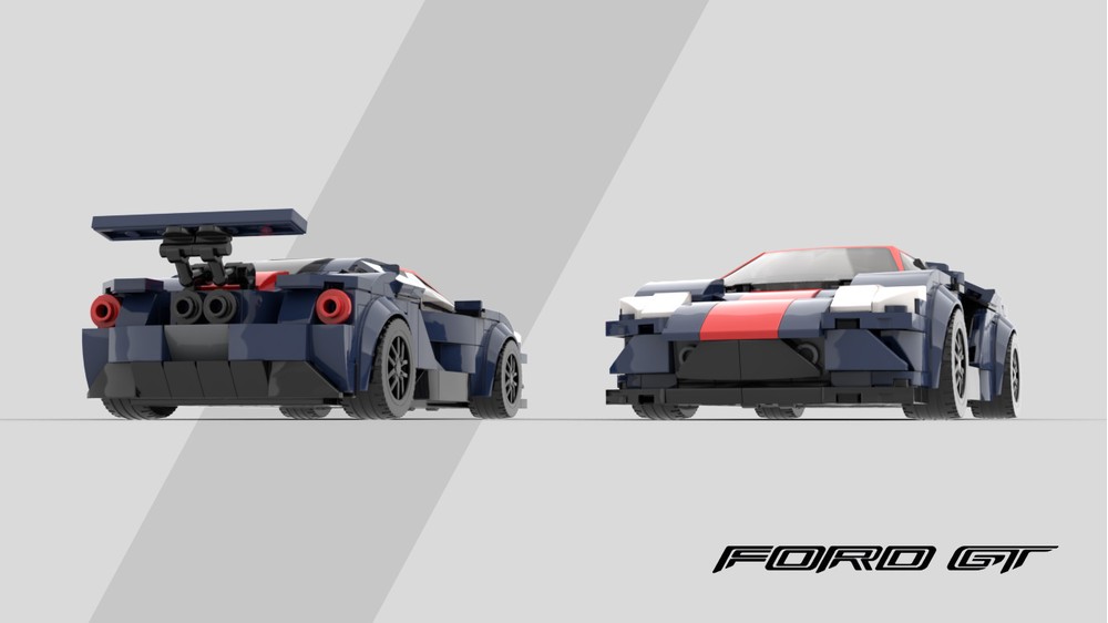 LEGO MOC Ford GT 2017 Road Version by madspacer | Rebrickable - Build ...