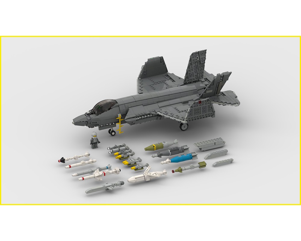 LEGO MOC Lockheed Martin F-35 C (Carrier Variant) Lightning II | 1:34 ...