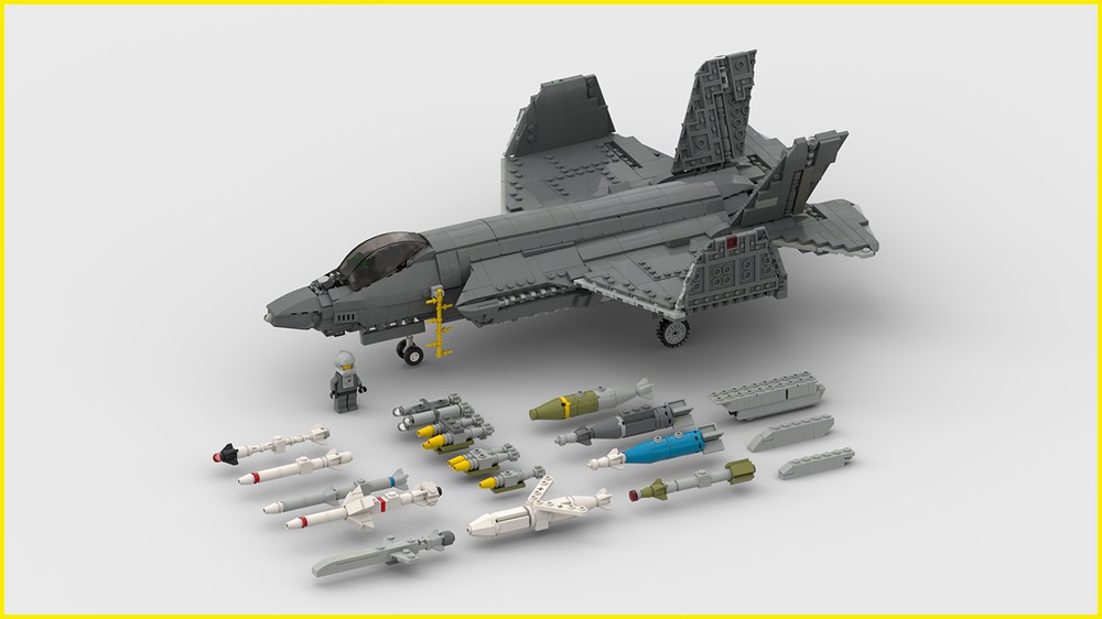 LEGO MOC Lockheed Martin F-35 C (Carrier Variant) Lightning II | 1:34 ...