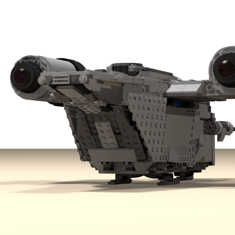 LEGO MOC Razor crest tail "fix" by paanda93 | Rebrickable - Build with LEGO